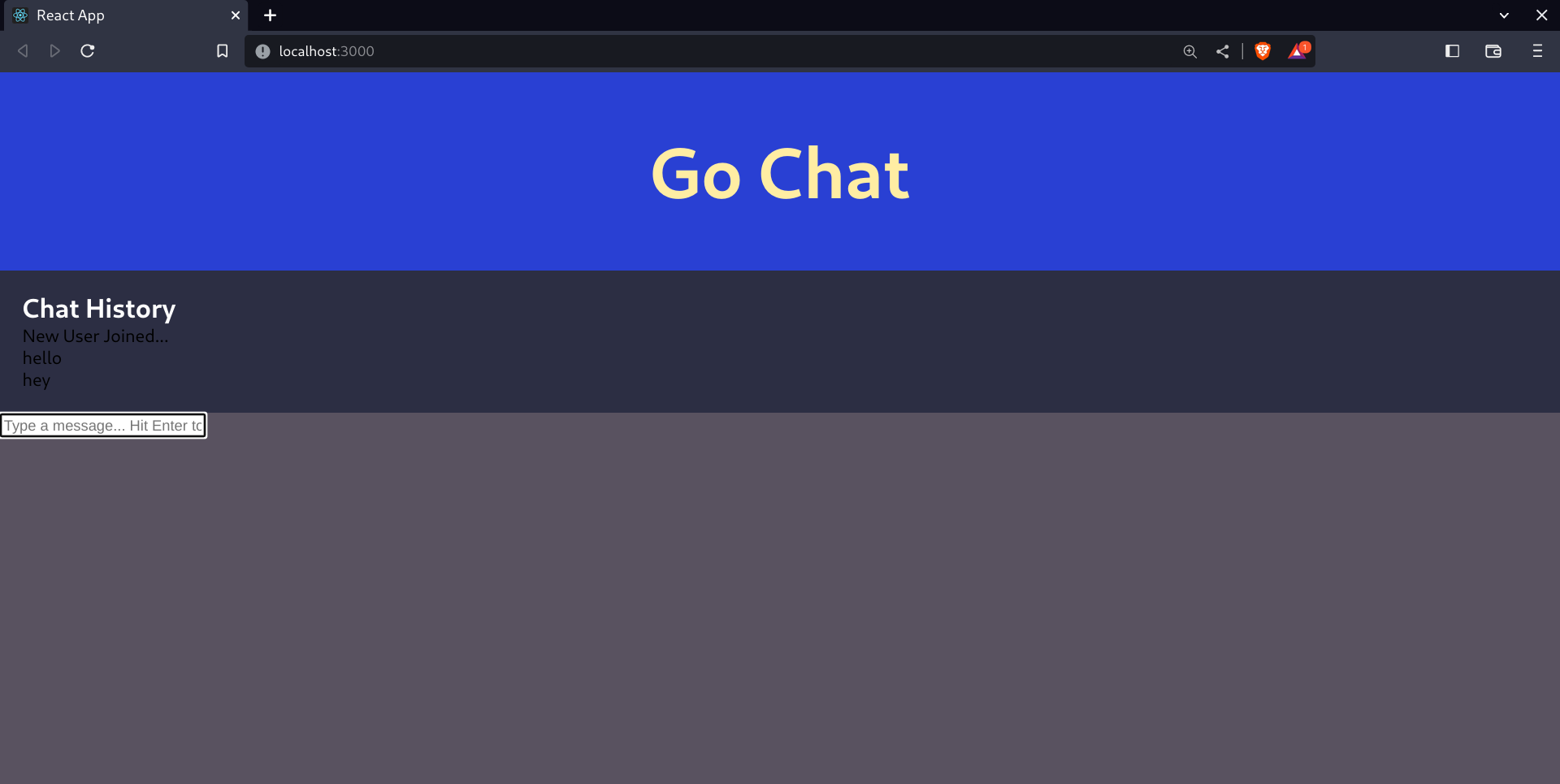 GitHub - rohannair11/go-chat: Chat Application created using React, Go ...