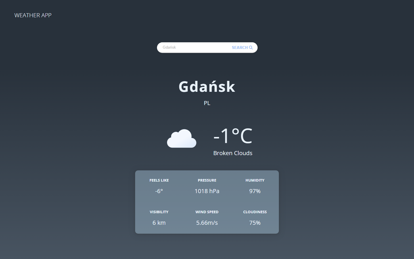 GitHub - michalina-sz/Weather-App