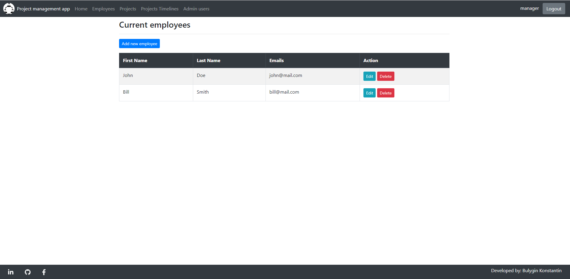 GitHub - ikonvb/projectManApp: Project Management App