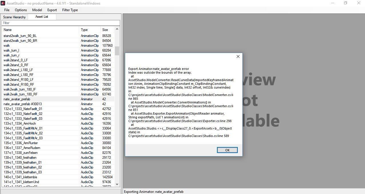 Index was outside of bounds of the array (Book of unwritten tales 2) · Issue #308 · Perfare ...