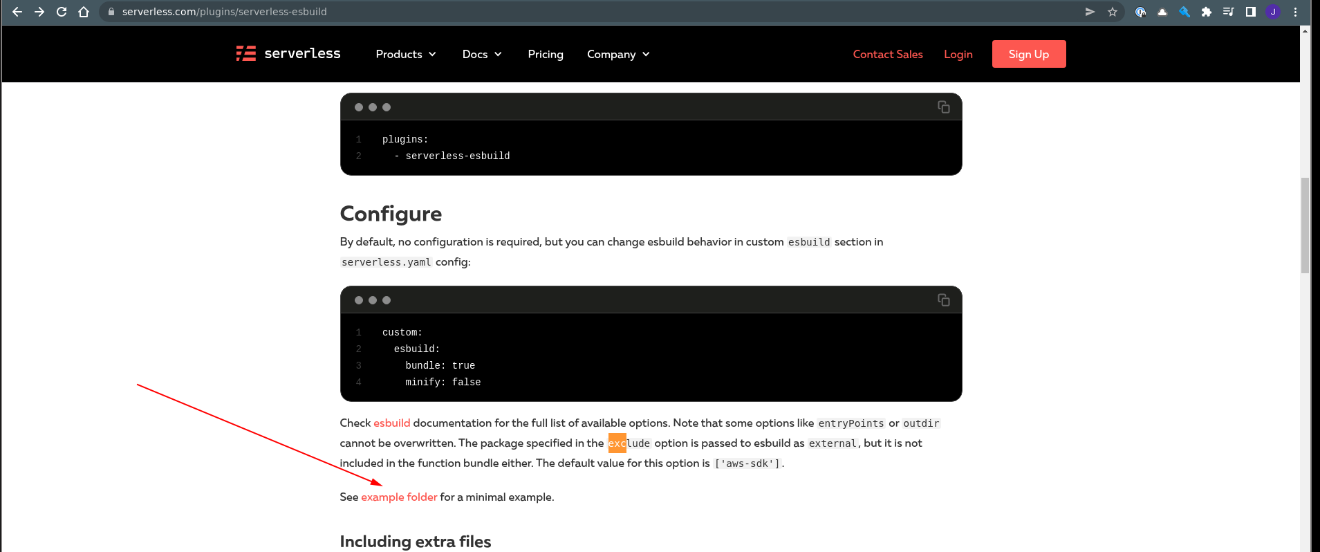 exclude doesn't seem to work · Issue #299 · floydspace/serverless-esbuild · GitHub