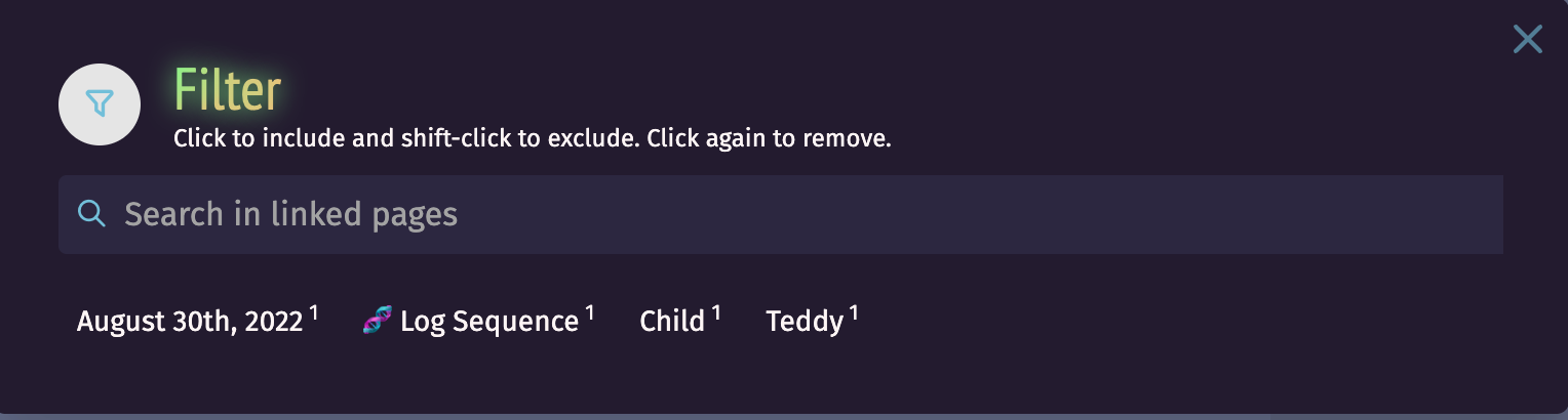Filtering within the linked references section does not work properly · Issue #6521 · logseq ...