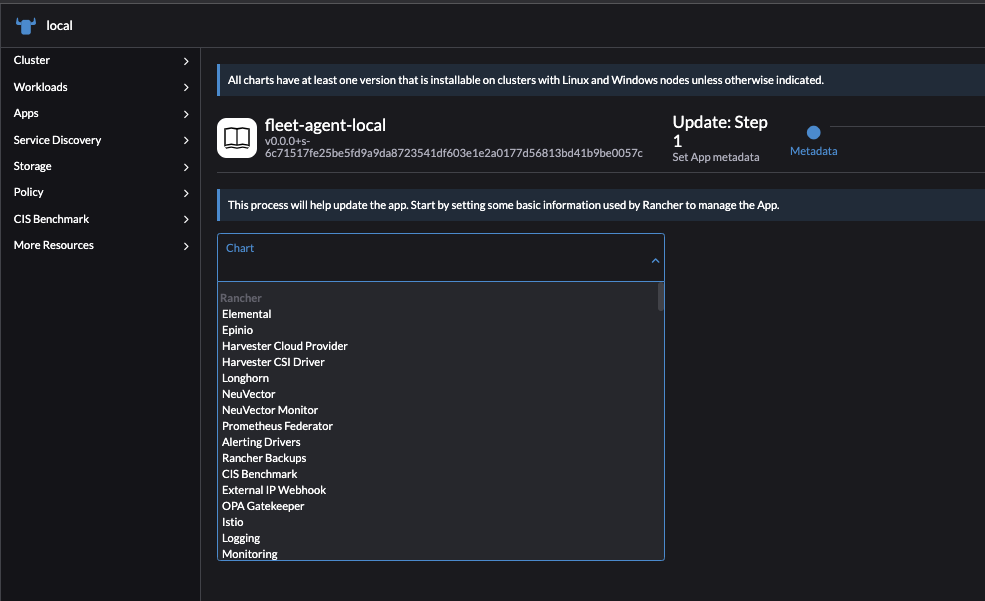 `Edit/Upgrade`ing a Helm App fails to find the associated chart · Issue #9957 · rancher ...