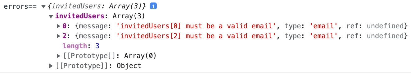 addMethod return the index of wrong input when there is an error · Issue #1690 · jquense/yup ...