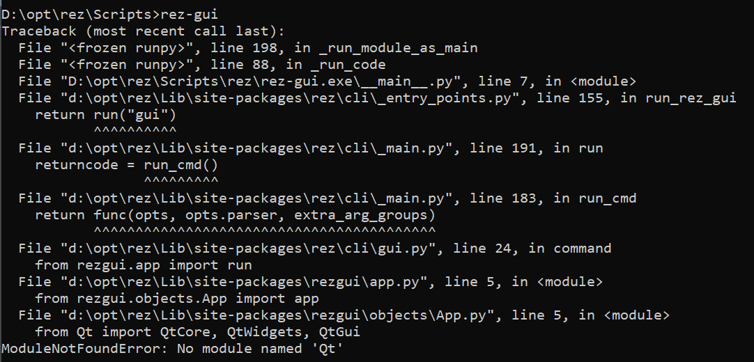 How to use rezgui? · Issue #1464 · AcademySoftwareFoundation/rez · GitHub