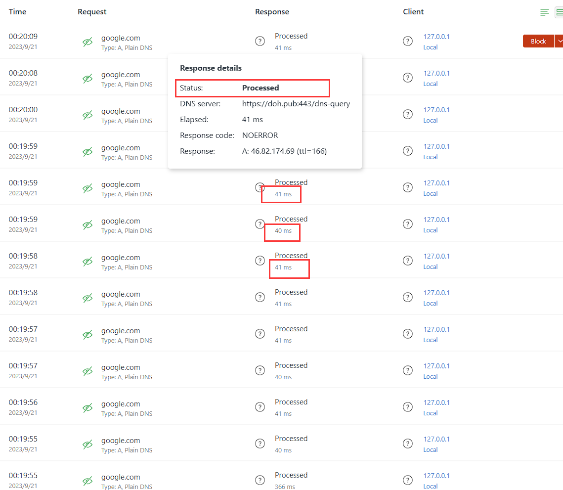 Cache is not available when using custom DNS upstream server for client · Issue #6238 ...