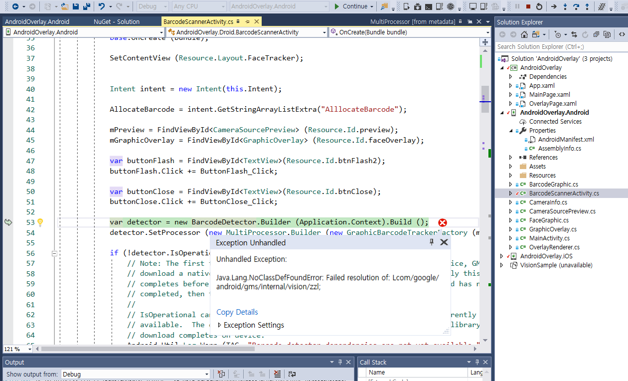 Error Xamarin.Android Bindings for Google Play Services - Vision 71.1620.0-preview4 · Issue #210 ...