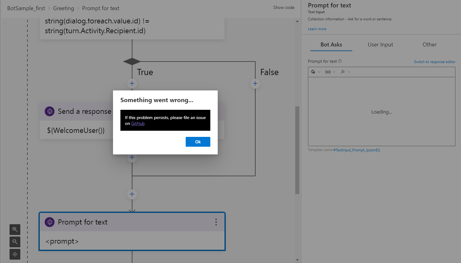 Code Editor Not Opening In Bot Composer · Issue 7833 · Microsoftbotframework Composer · Github 5009