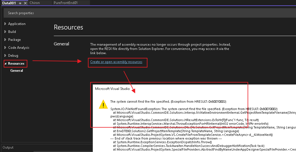 VS Create assembly resources · Issue #14550 · dotnet/fsharp · GitHub