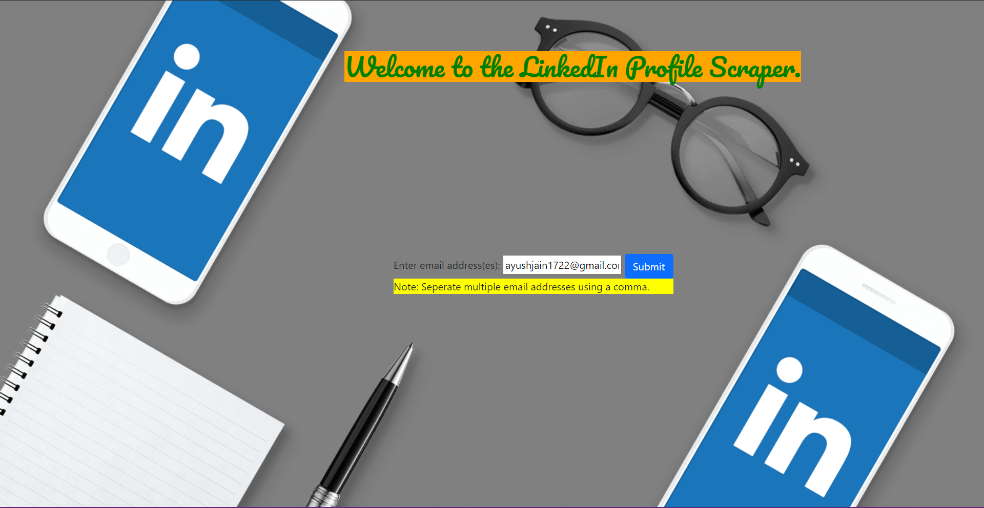 GitHub - Ayushjain1722/Linkedin-Profile-Scraper: A service that scrapes a given linkedin profile ...
