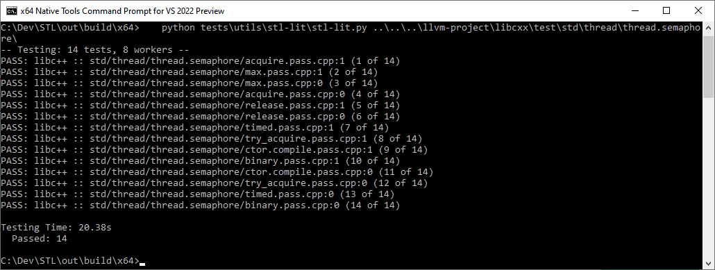 Issues with libcxx tests for the C++20 synchronization library · Issue ...