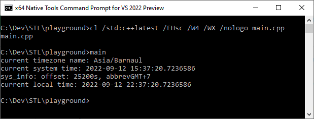 `std::chrono::time_zone::get_info` throws an exception saying: The operation completed ...