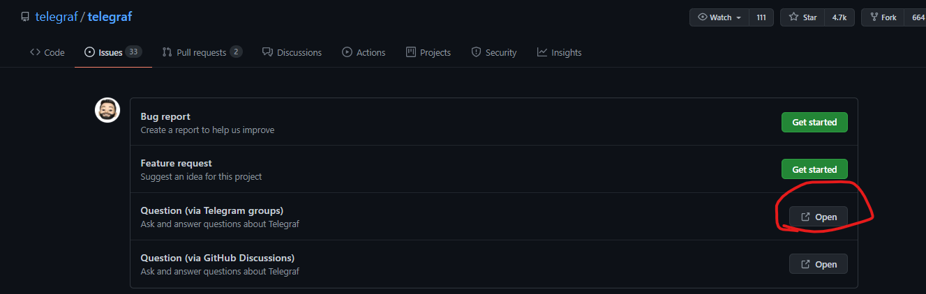 Broken link in creating issue · Issue #1468 · telegraf/telegraf · GitHub