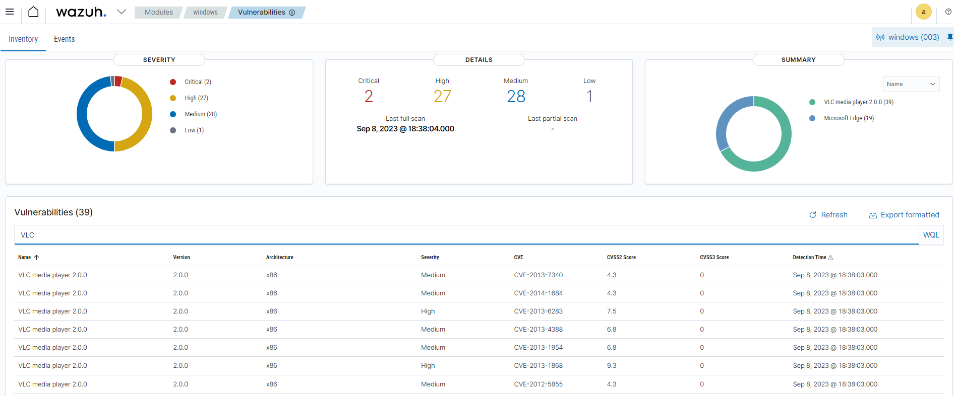 Release 4.6.0 - Alpha 1 - E2E UX tests - Vulnerability detection ...