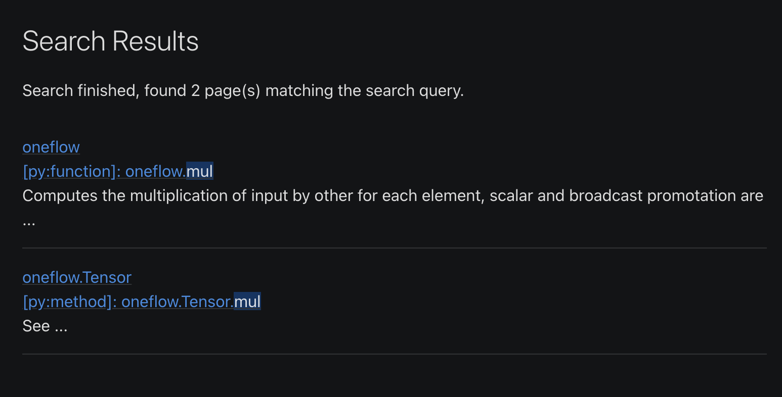 Missing API docs for inplace version of `mul` · Issue #7296 · Oneflow ...