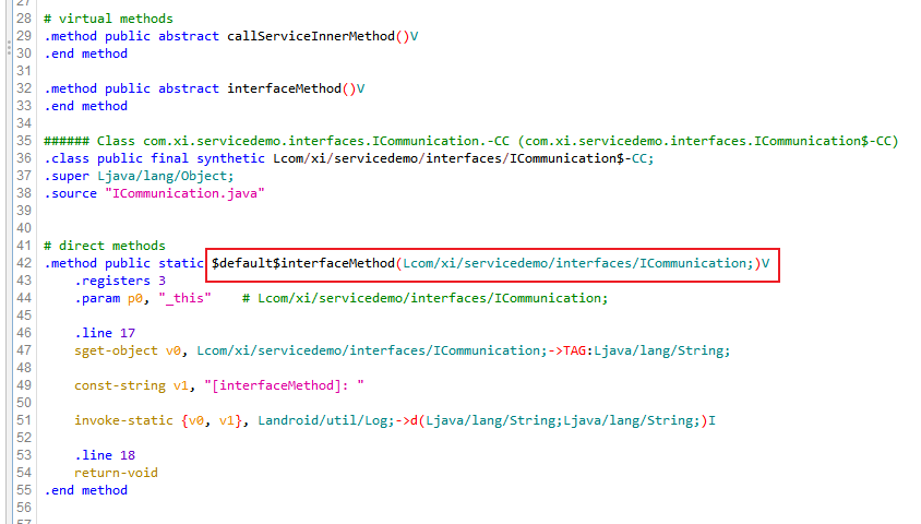 [core]Methods of default-modified interface classes can have method bodies · Issue #1371 ...