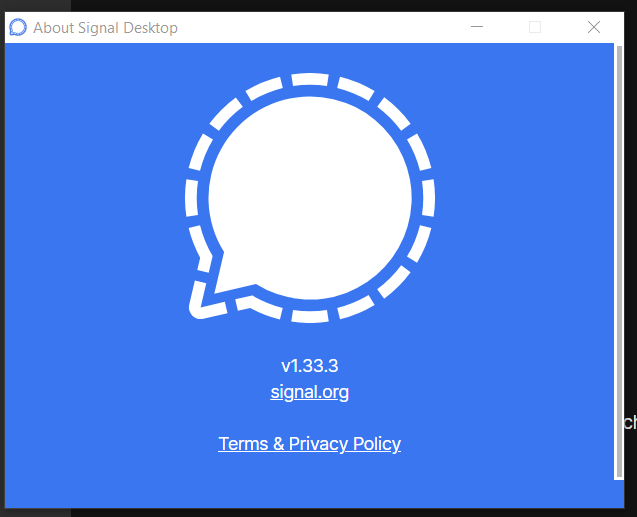 About dialog has a scroll bar · Issue #4205 · signalapp/Signal-Desktop ...