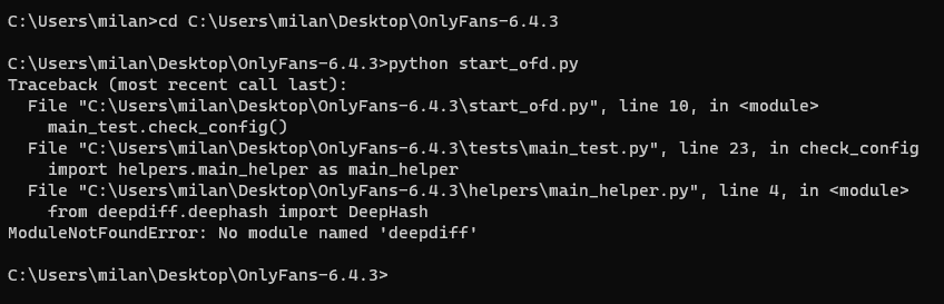 deepdiff Traceback · Issue #954 · UltimaHoarder/UltimaScraper · GitHub