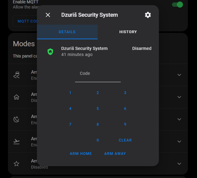 ARM NIGHT VACATION · Issue #482 · nielsfaber/alarmo · GitHub