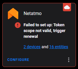Netatmo Token · Issue #79238 · home-assistant/core · GitHub