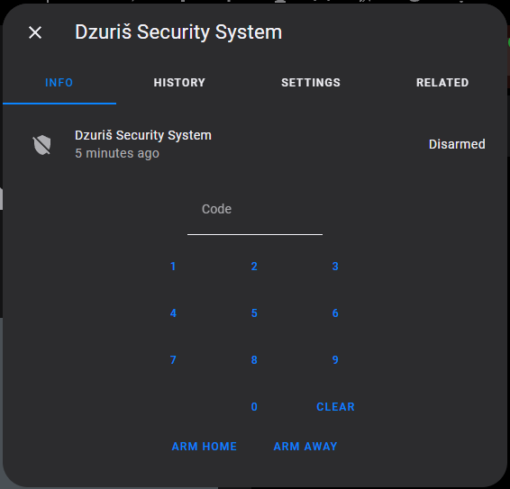 Alarm Control Panel · Issue #15351 · home-assistant/frontend · GitHub