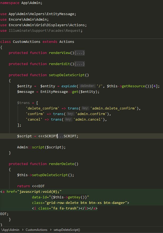 how to make custom modal for confirm delete action for any entity ...