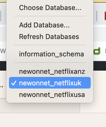 How to 'unlink' databases from the 'Select Database' drop down · Sequel-Ace Sequel-Ace ...