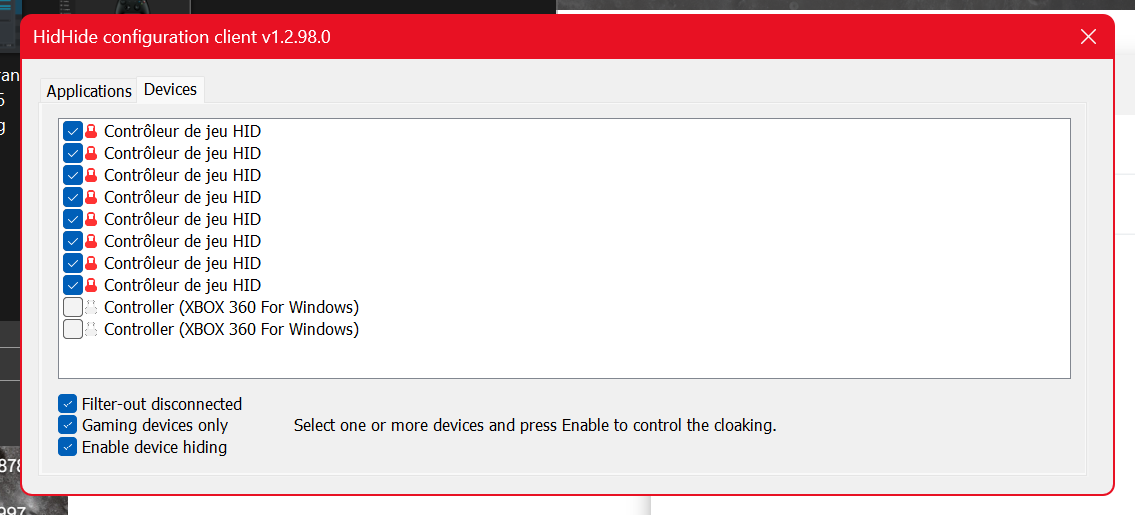 Double inputs and 2 unmasked devices in hidhide conf · Issue #770 · Valkirie/HandheldCompanion ...