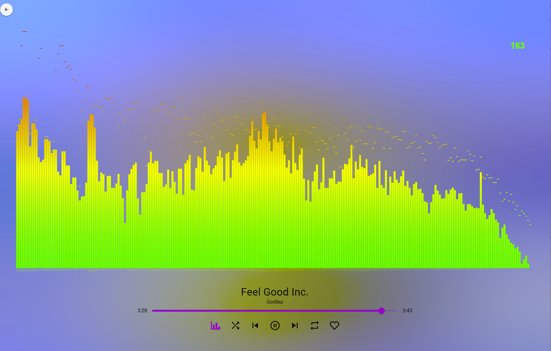 Music Visualiser option during full screen music playback. · jellyfin jellyfin-vue · Discussion ...