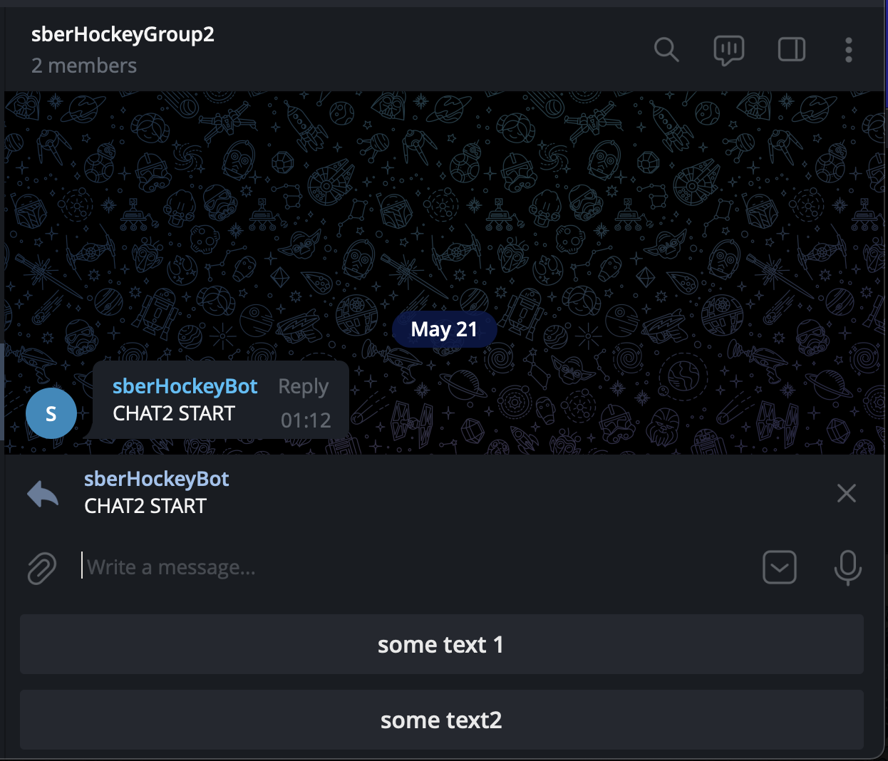 ReplyKeyboardMarkup forces replying messages for groups, but not for ...