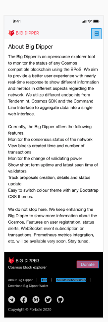 About page · Issue #12 · forbole/big-dipper-default-interface · GitHub
