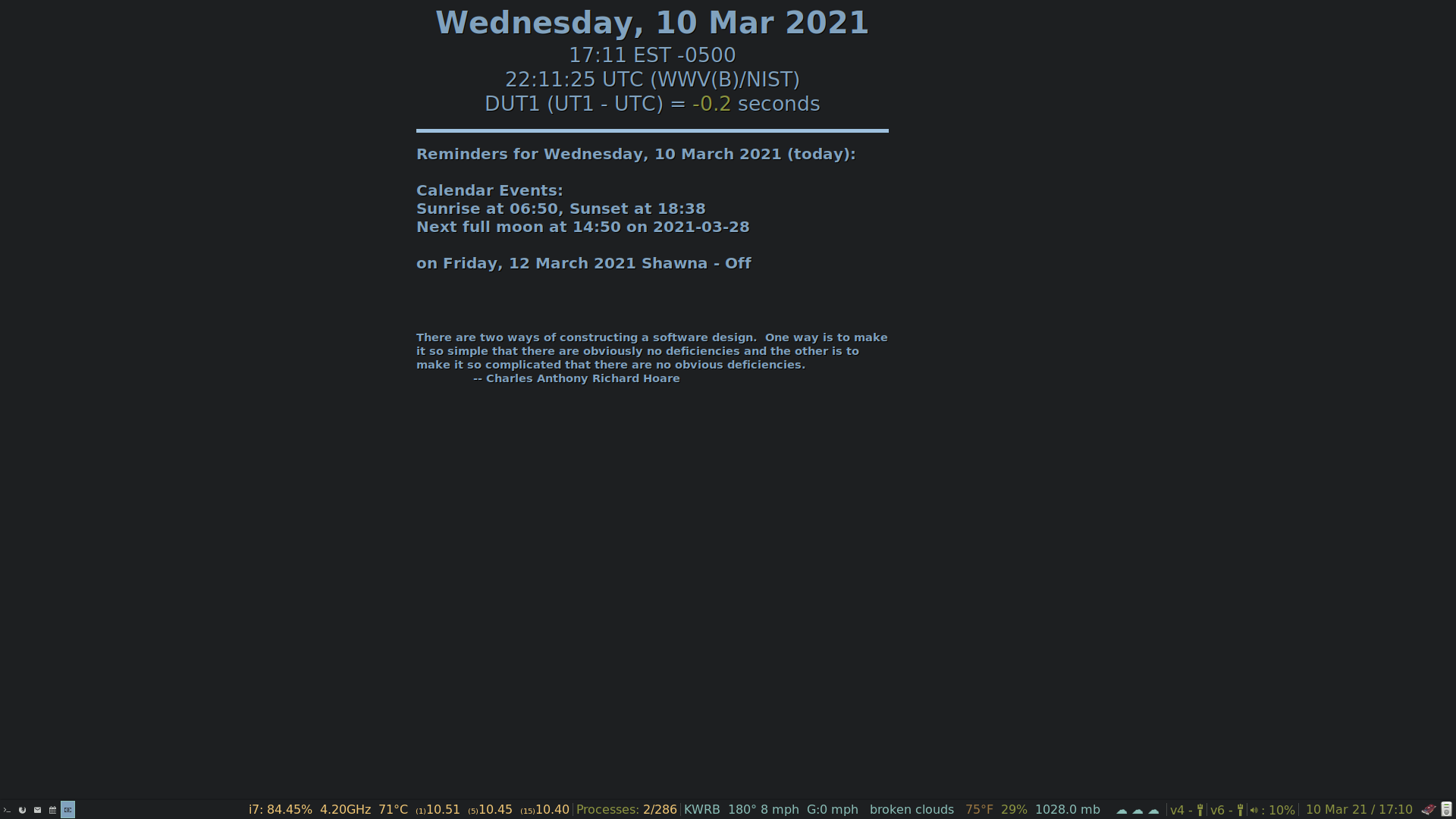(Mostly Cosmetic): Clock is 30 seconds off · Issue #2025 · ultrabug/py3status · GitHub