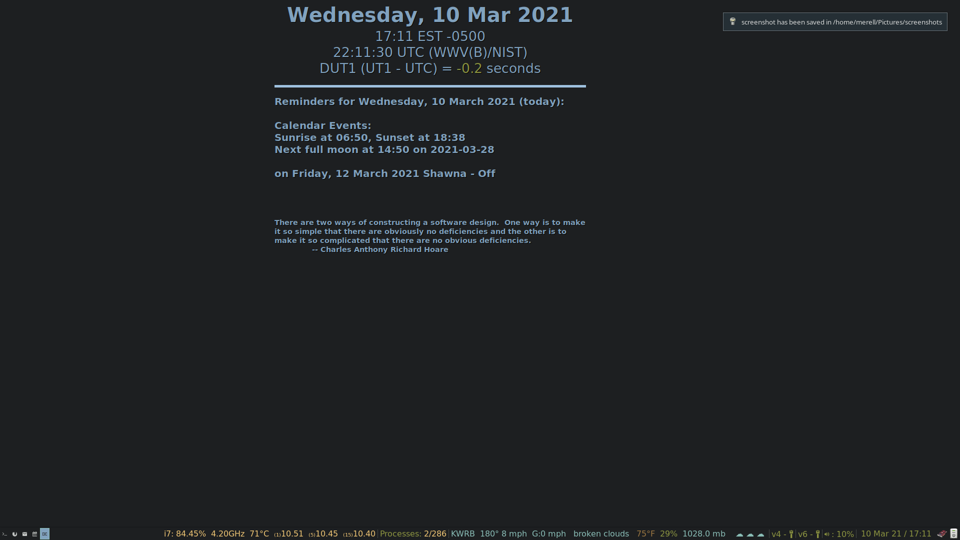 (Mostly Cosmetic): Clock is 30 seconds off · Issue #2025 · ultrabug/py3status · GitHub