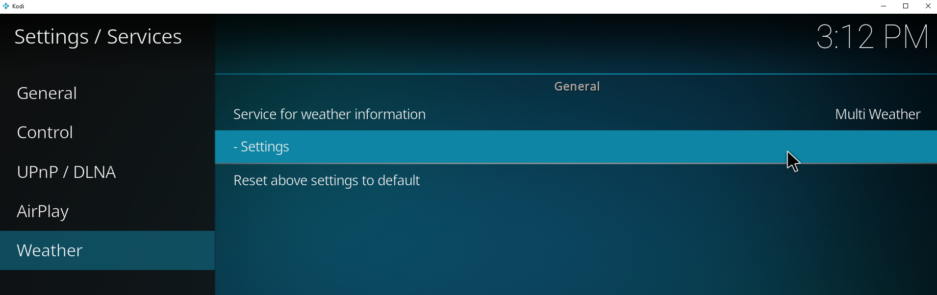 No option to choose degree celsius under Weather prognose · Issue #20316 · xbmc/xbmc · GitHub
