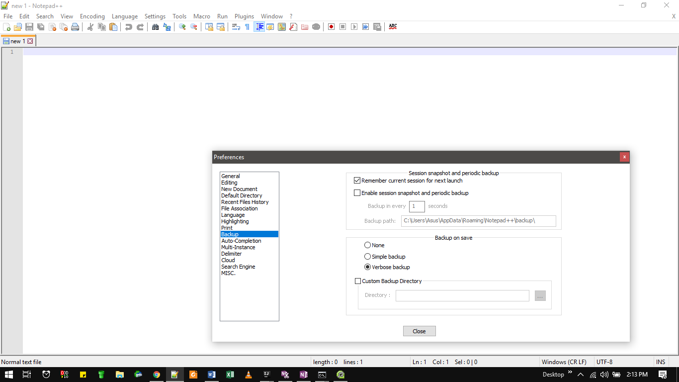 Failure to backup on crash · Issue #5268 · notepad-plus-plus/notepad ...