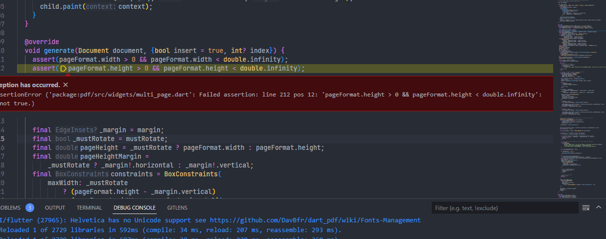 Inconsistences With Infinity Values For Pageformat · Issue 1247 · Davbfr Dart Pdf · Github