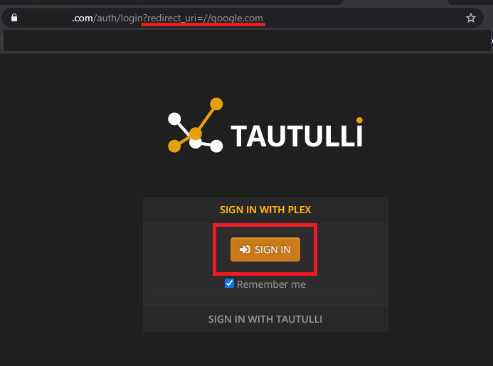 XSS/Open Redirect in Tautulli · Issue #300 · Tautulli/Tautulli-Issues · GitHub