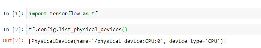 tf.config.list_physical_devices() does not show GPU · Issue #36776 · tensorflow/tensorflow · GitHub