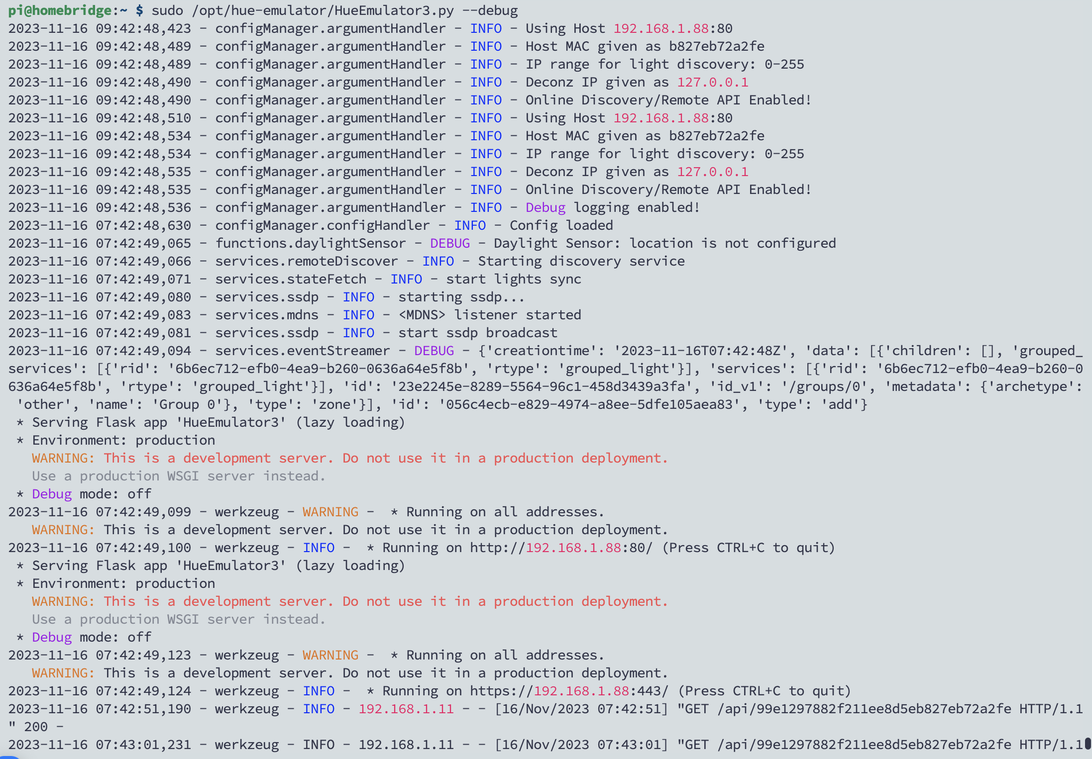 Hue-emulator service won't start · Issue #950 · diyhue/diyHue · GitHub