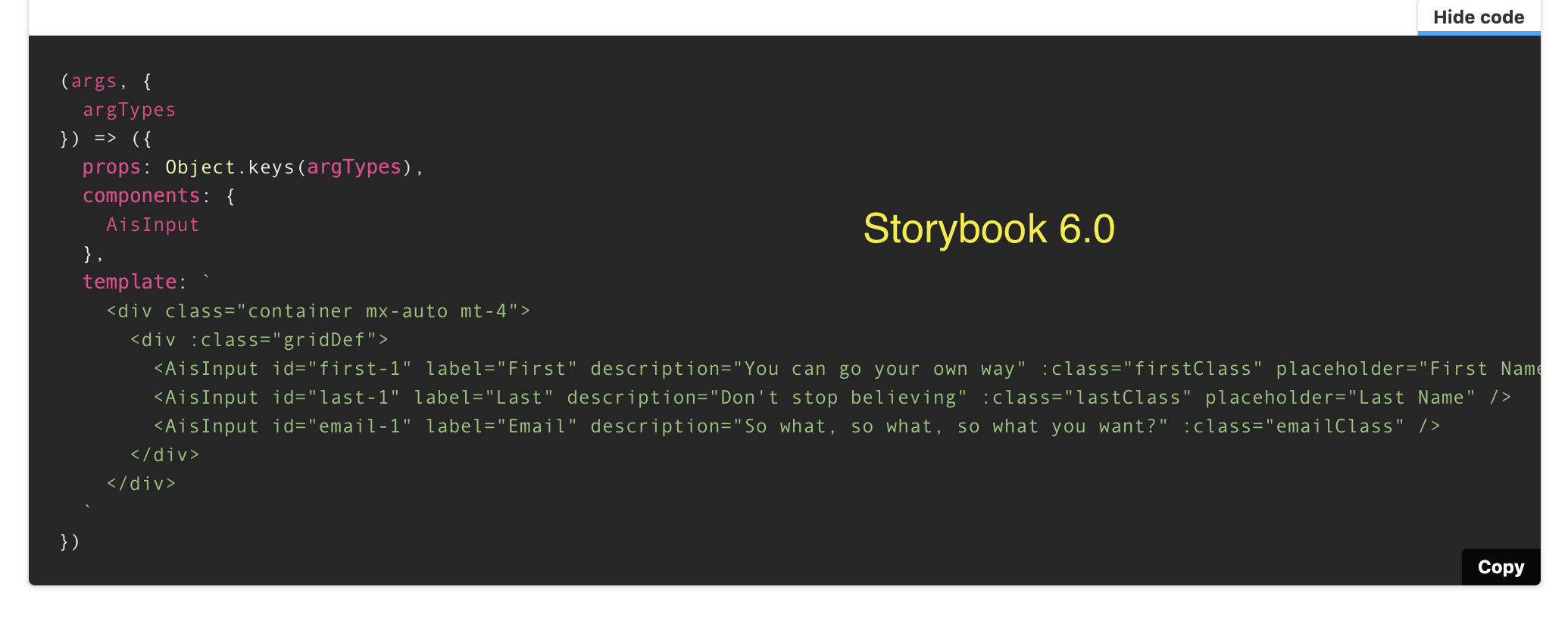 Class Attribute Stripped From Rendered Vue Source · Issue 13326 · Storybookjsstorybook · Github
