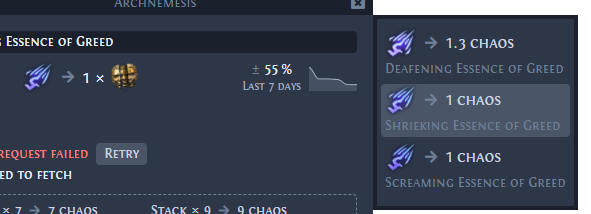 Essence Upgrade Price Checking · Issue #523 · SnosMe/awakened-poe-trade · GitHub