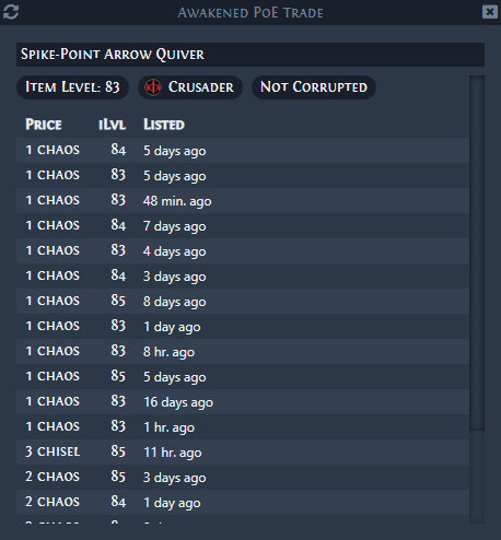 cannot price check "base" item types · Issue #14 · SnosMe/awakened-poe-trade · GitHub