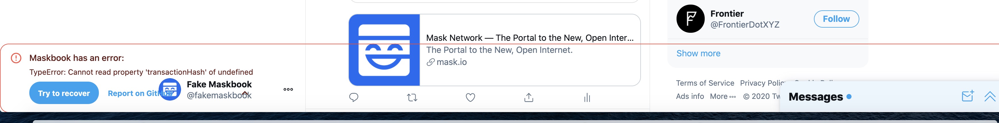 [Crash] TypeError: Cannot read property 'transactionHash' of undefined · Issue #2148 ...
