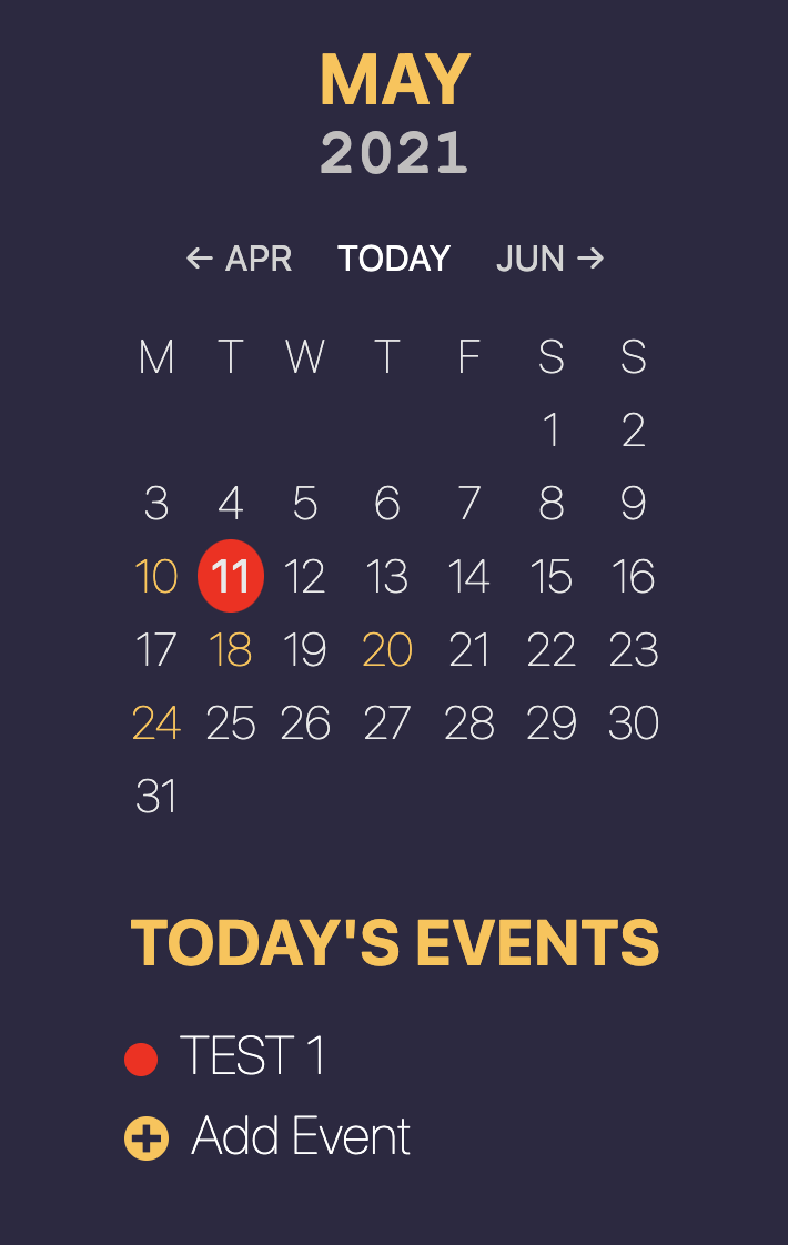 Event Calendar: Fix incorrectly highlighted dates · Issue #13 · CS192 ...