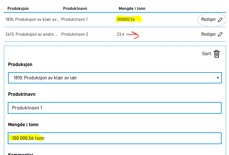 Formatting of numbers is wrong in table view · Issue #190 · Altinn/app-frontend-react · GitHub