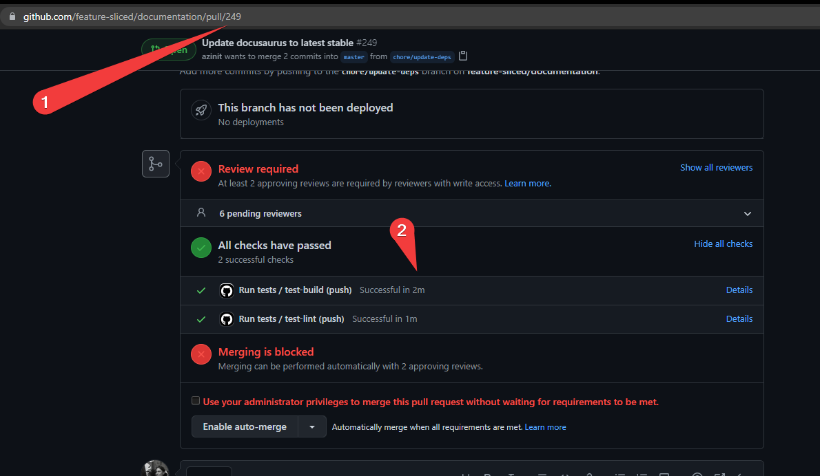 WEBSITE: Сбросить таймаут обратно для github-actions · Issue #245 · feature-sliced/documentation ...