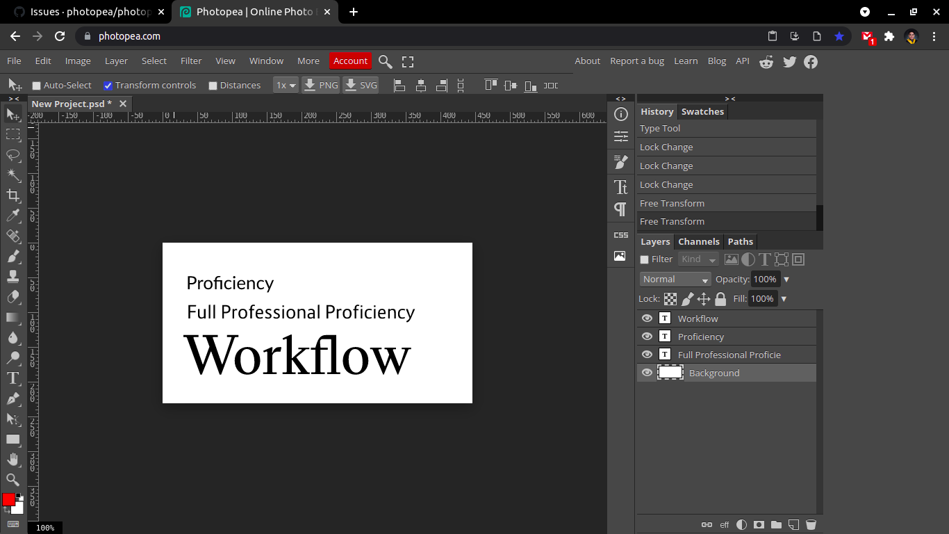 Type Tool: Letter after `f` gets misplaced / disappears when exporting ...