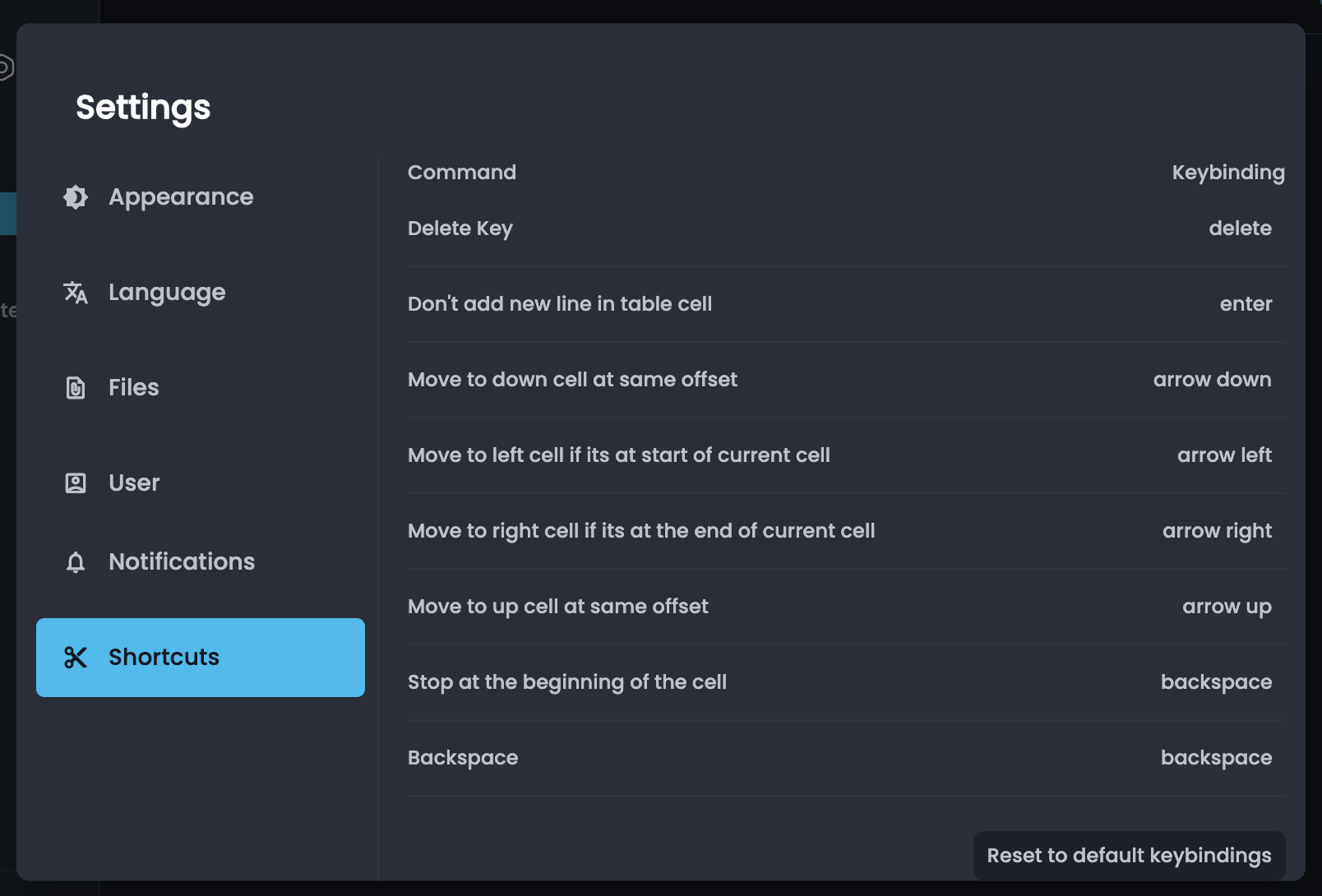[Bug] Shortcut settings `Reset to default` is missing bottom margin · Issue #3710 · AppFlowy-IO ...