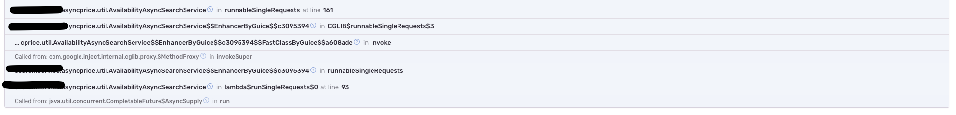 EnhancerByGuice proxies are not filtered out in stack trace · Issue ...