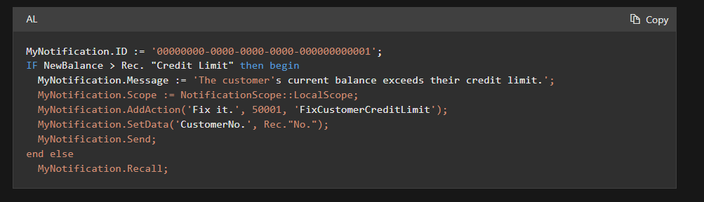 Missing Appostrophe in Notification.Recall example · Issue #2254 · MicrosoftDocs/dynamics365smb ...